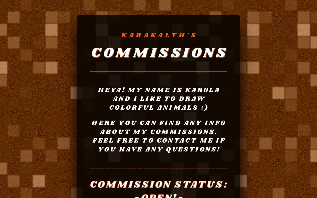 karakalth's commissions